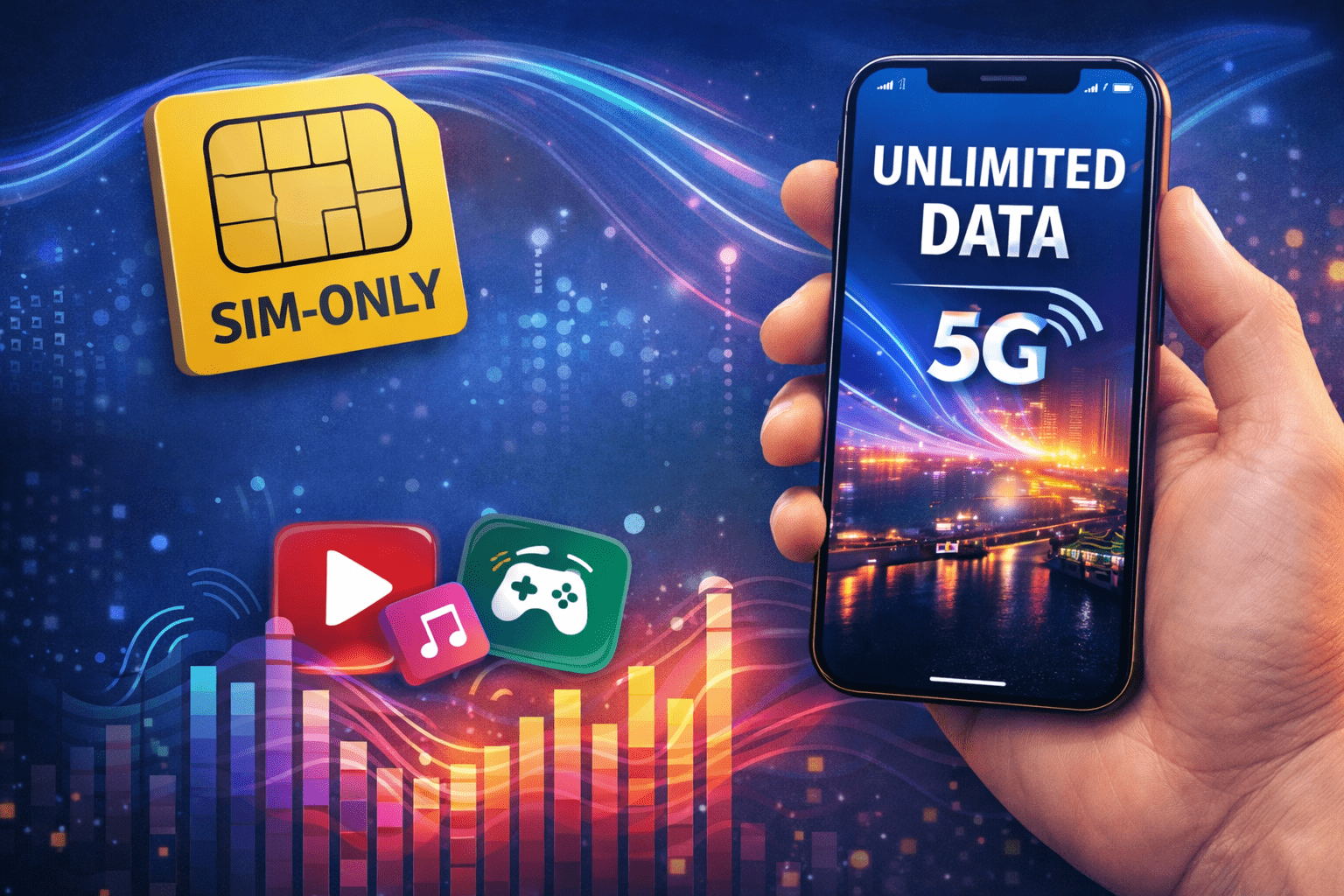 Best SIM-Only Deals For Heavy Data Users UK (2026) - TheTechVector